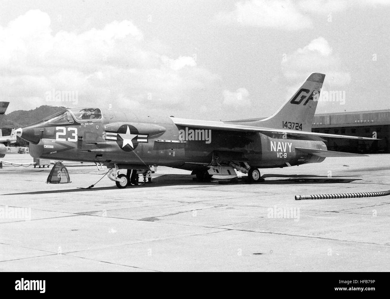 DF-8F Crusader of VC-8 at NAS Roosevelt Roads 1968 Stock Photo - Alamy