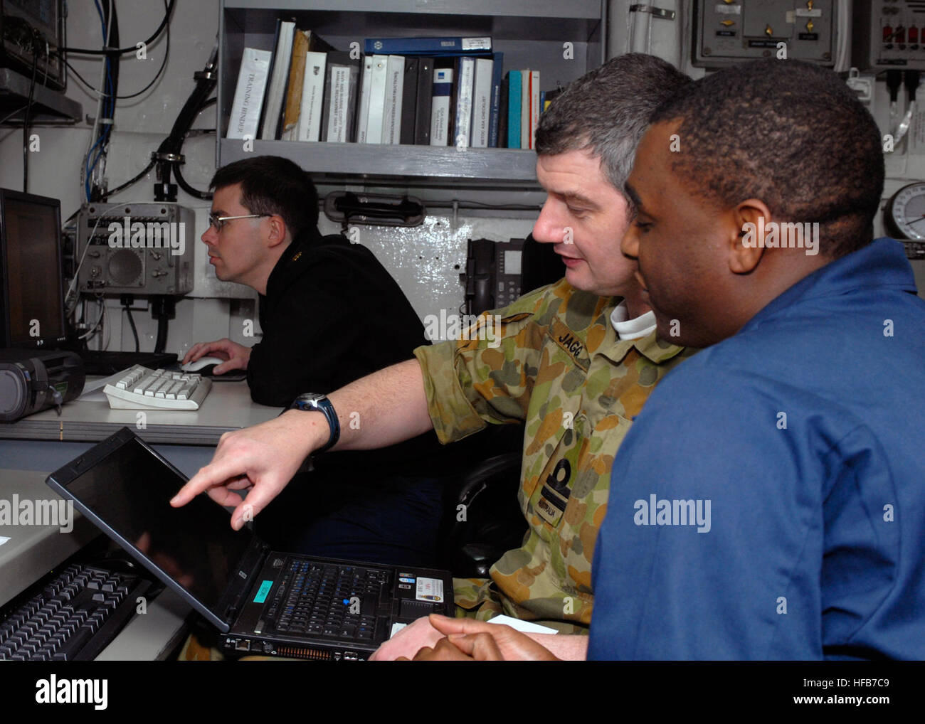Royal Australian Navy Lt. Michael Jagger and Petty Officer 1st Class ...