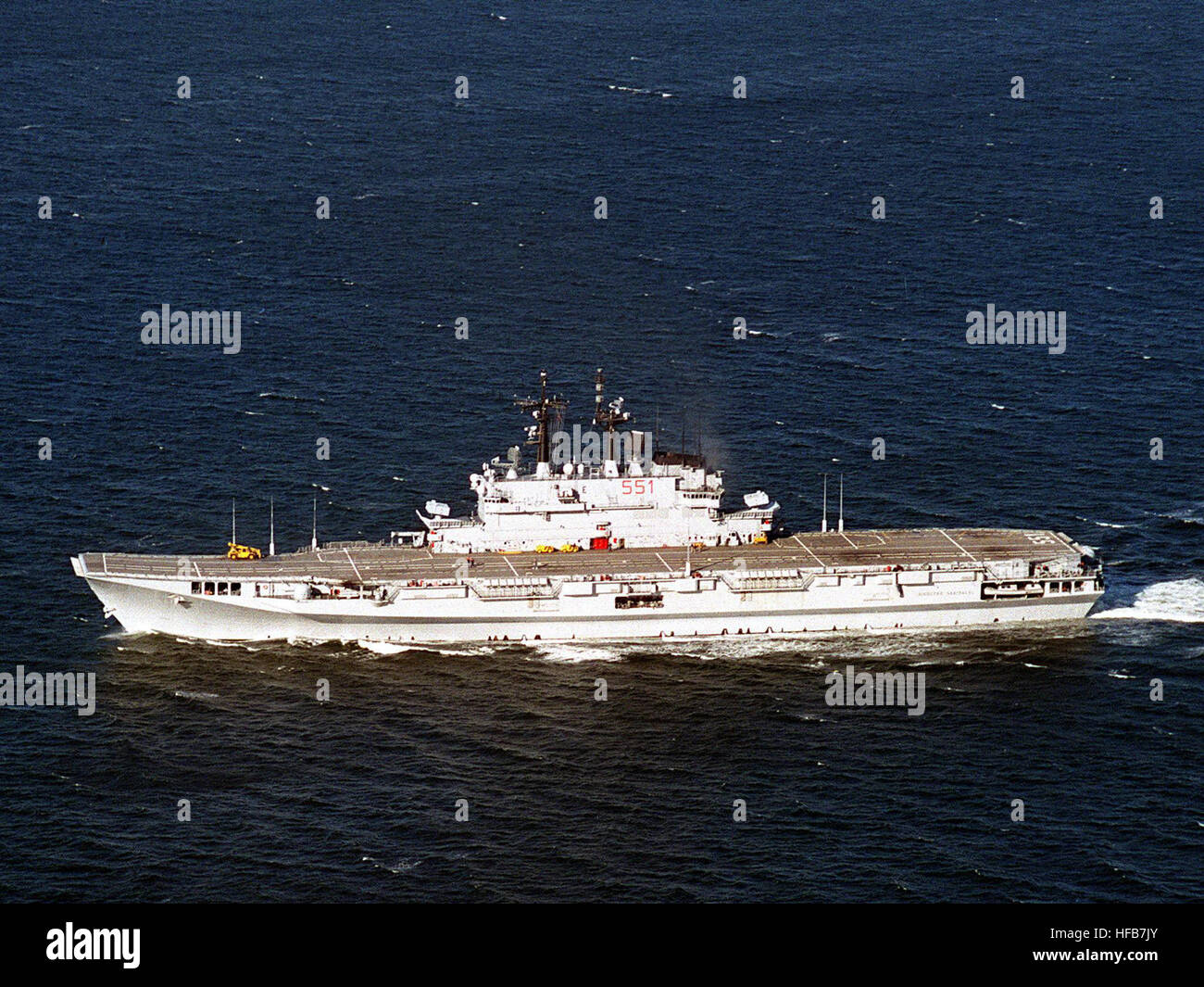 A side view of the Italian aircraft carrier ITS GIUSEPPE GARIBALDI (C ...