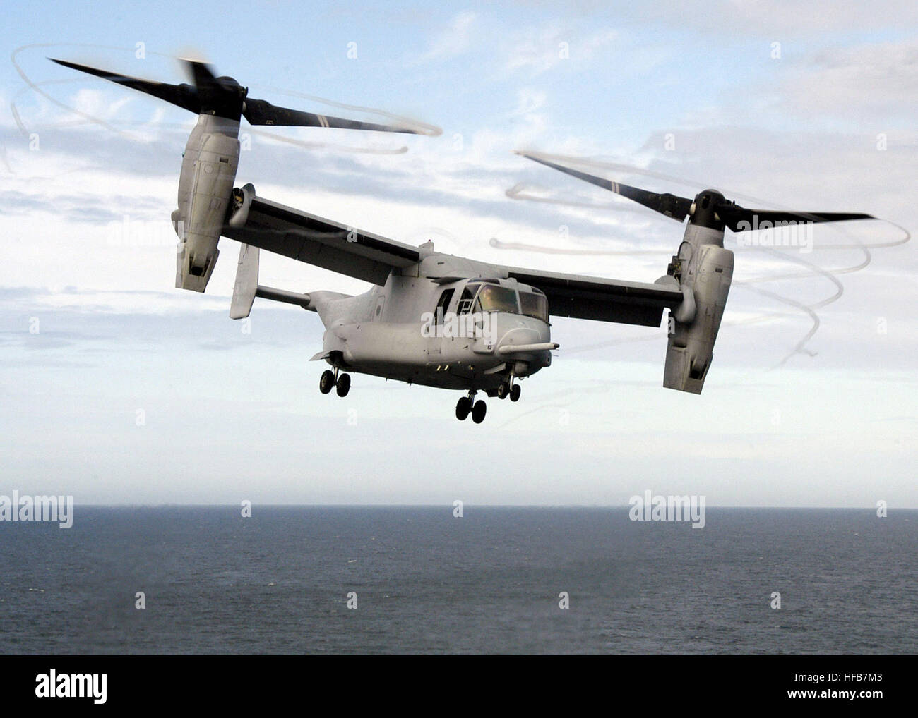 A US Marine Corps (USMC) MV-22B Osprey, Marine Tiltrotor Operational ...