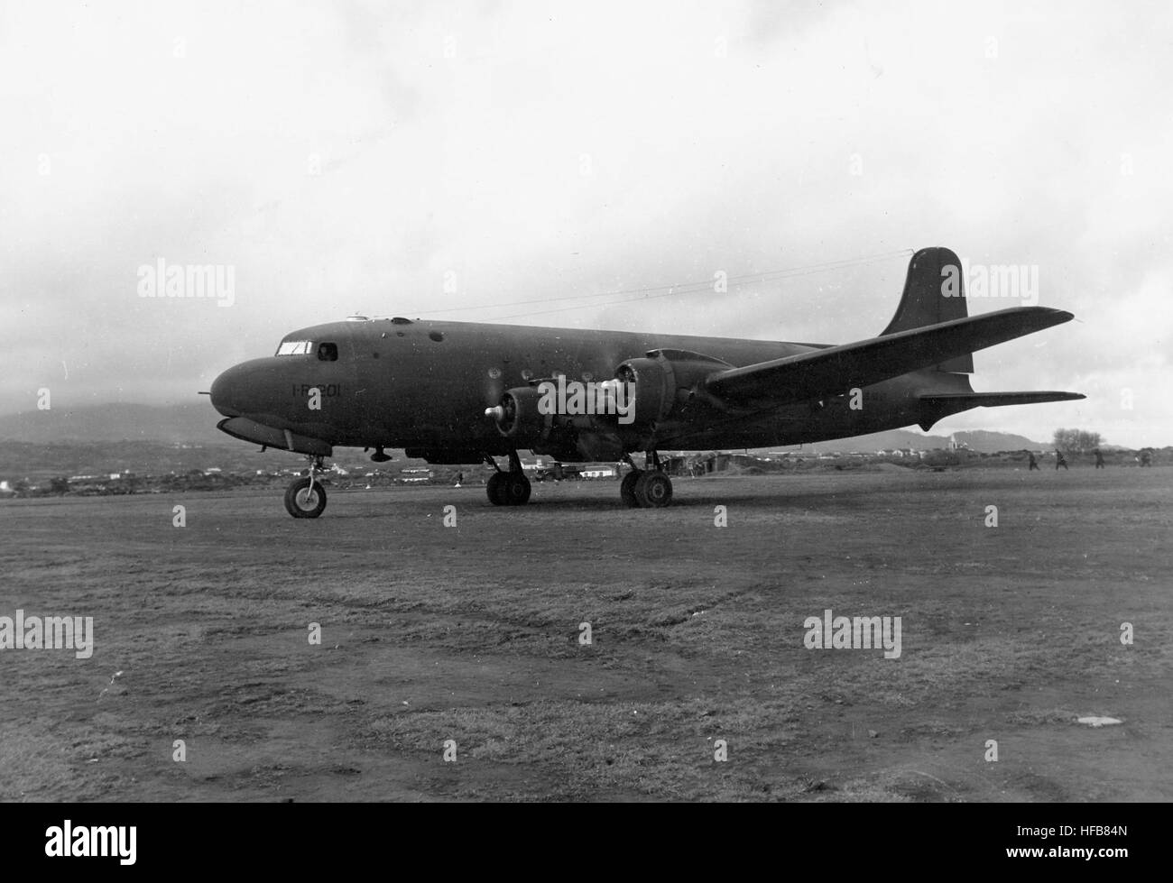 Douglas R5D VR-1 on airfield 1944 Stock Photo - Alamy