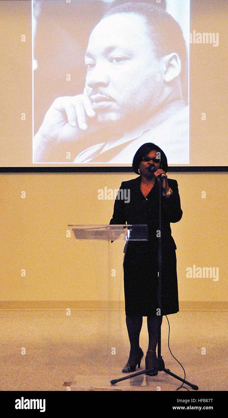 Dr. Gwendolyn Magby gives the invocation during a Dr. Martin Luther ...