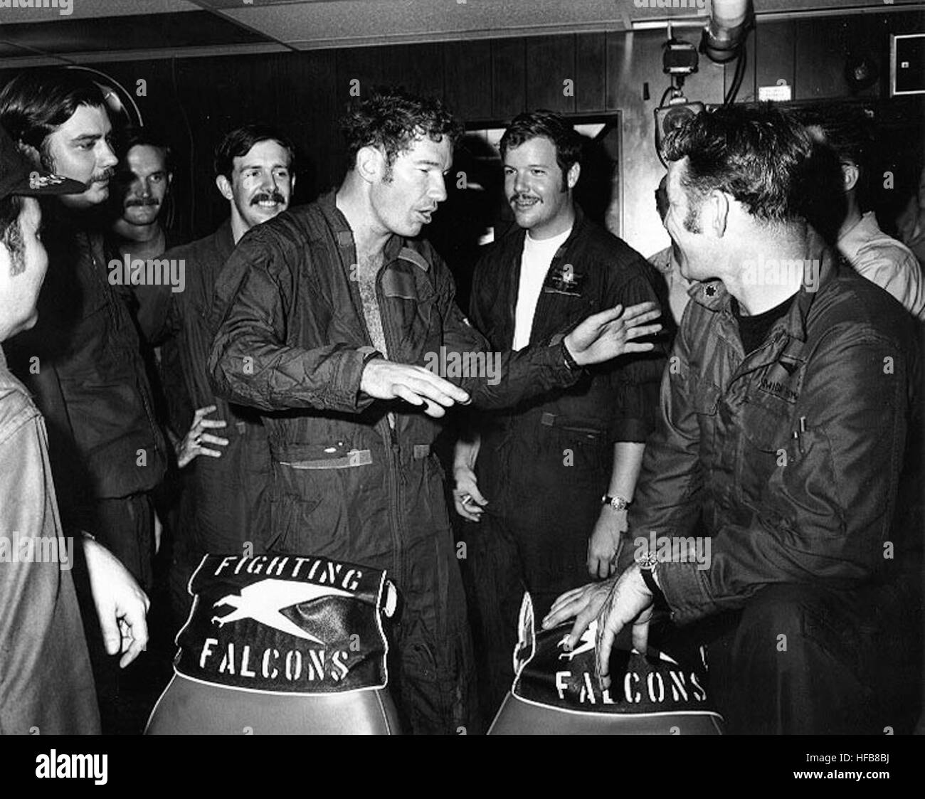 Duke Cunningham on USS Constellation 1972 Stock Photo - Alamy