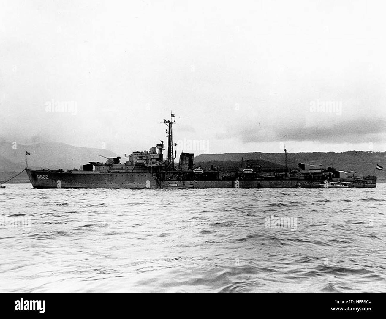Dutch destroyer Evertsen (D802) at Yokosuka 1951 Stock Photo - Alamy