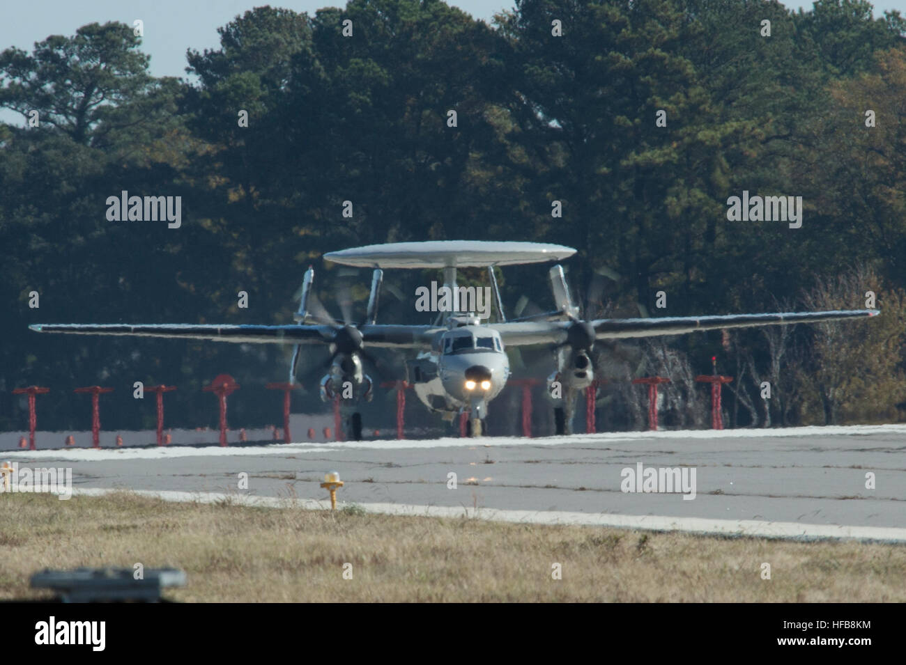 An E-2D Advanced Hawkeye, assigned to Carrier Airborne Early Warning ...