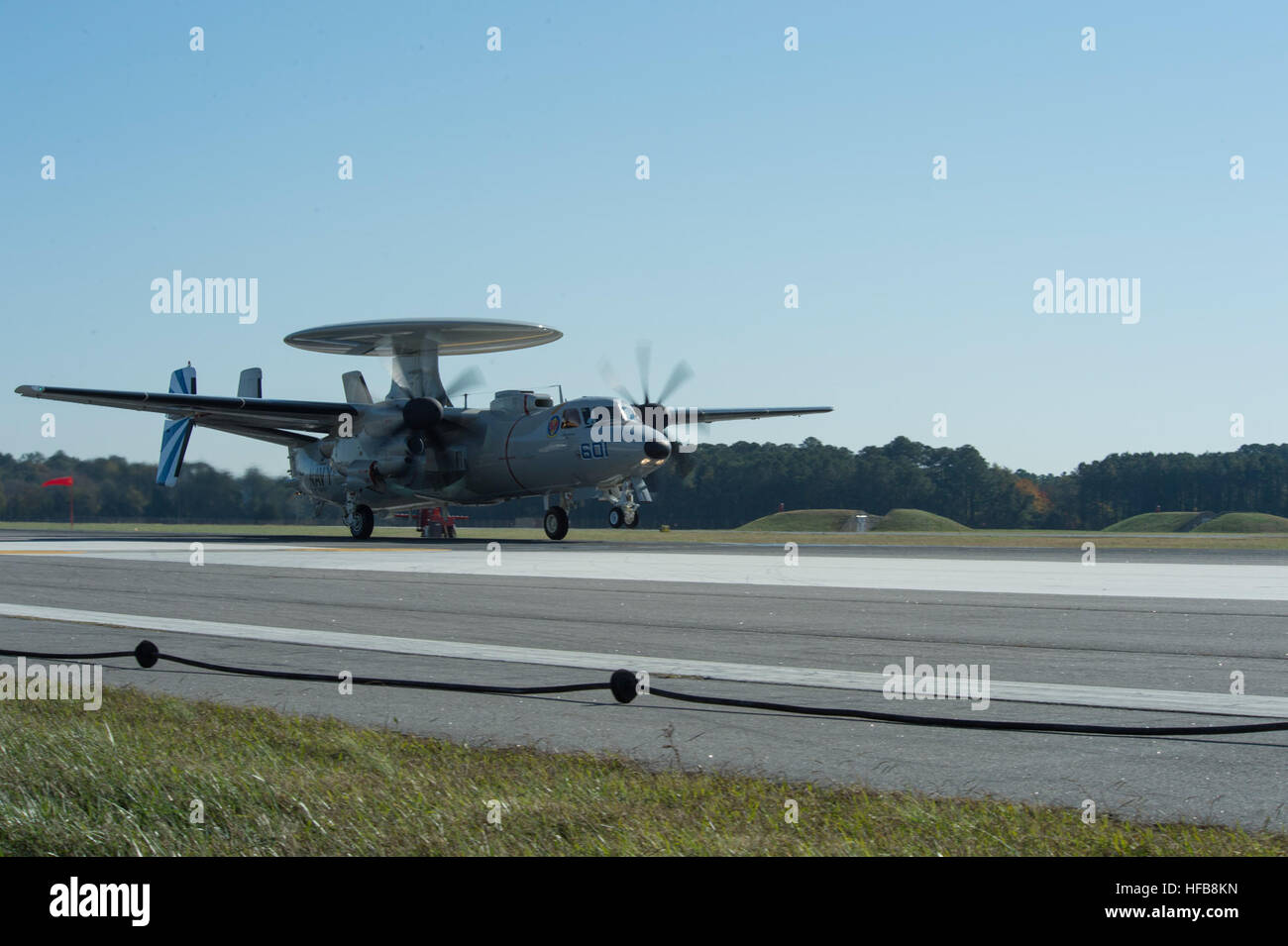 An E-2D Advanced Hawkeye, assigned to Carrier Airborne Early Warning ...