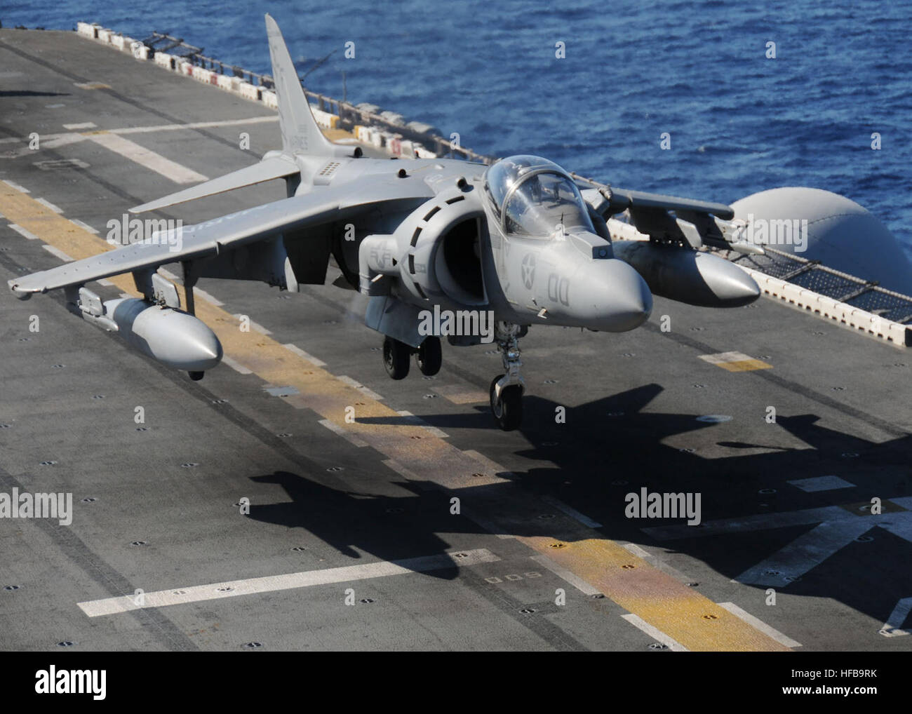 AV-8B Harrier, jet aircraft, assigned to Marine Attack Squadron Two ...