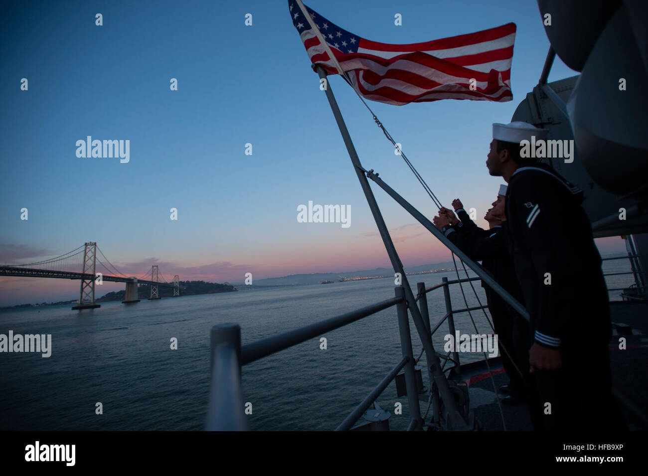Sailors assigned to future amphibious assault ship USS America (LHA 6 ...