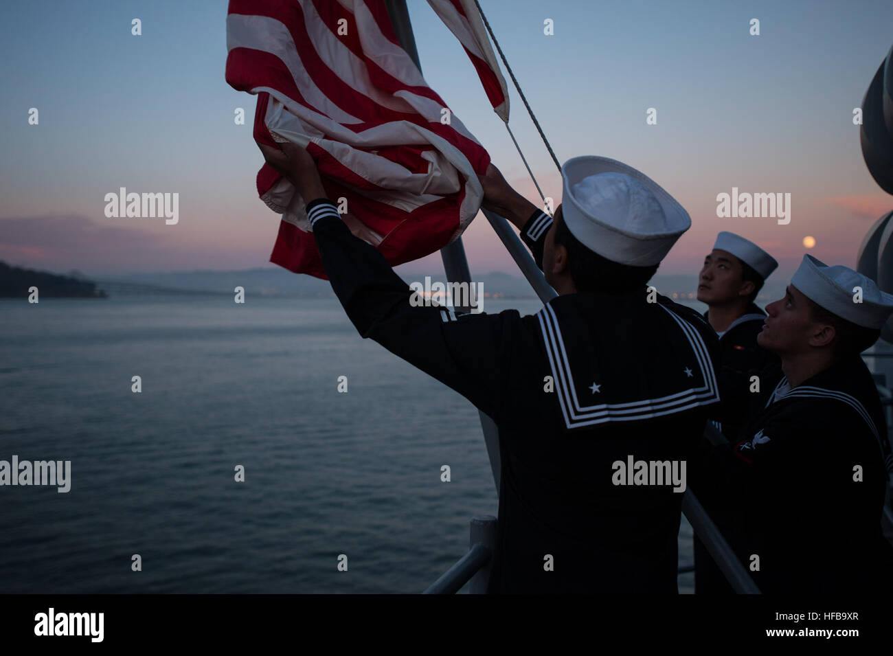 Sailors assigned to future amphibious assault ship USS America (LHA 6 ...