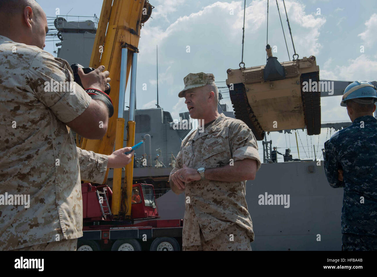 GWANGYANG HANG, Republic of Korea (April 1, 2014) – Marine Brig. Gen ...