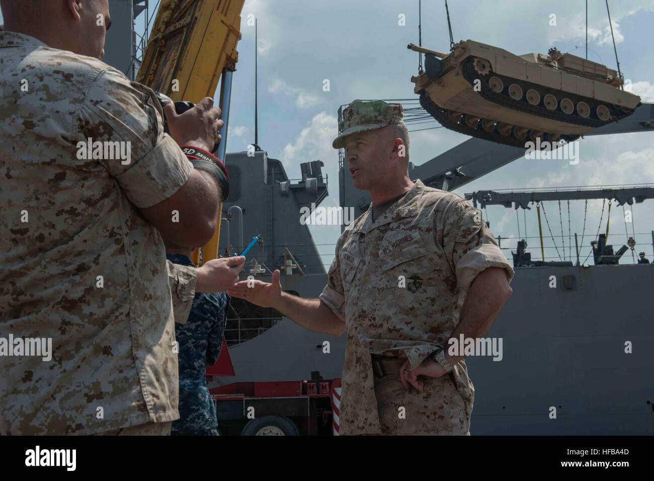GWANGYANG HANG, Republic of Korea (April 1, 2014) - Marine Brig. Gen ...