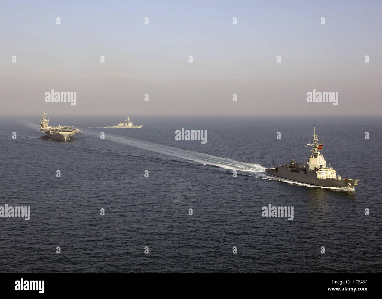 The Spanish Navy 100 Class Frigate ALVARO DE BAZAN (F101) sails past ...