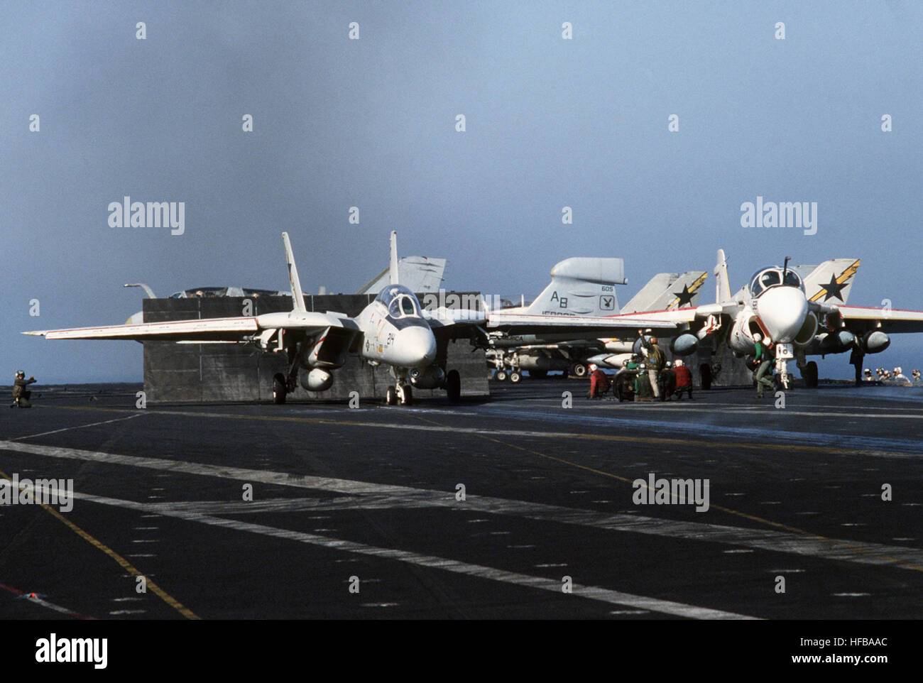 F-14A KA-6D on cat USS America (CV-66) 1986 Stock Photo - Alamy