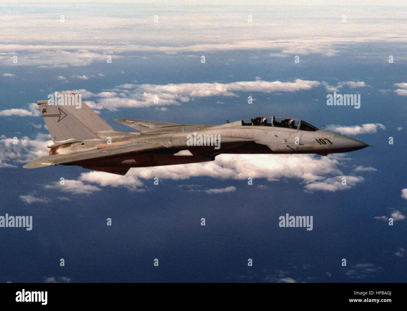 F-14A VF-301 in flight near San Diego 1984 Stock Photo - Alamy