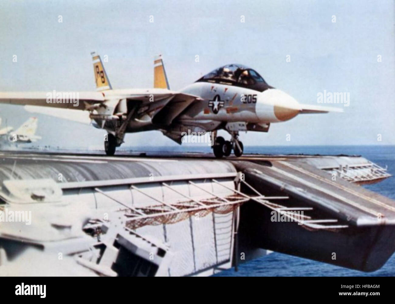 F-14A VF-32 launch USS JFK 1975 Stock Photo - Alamy
