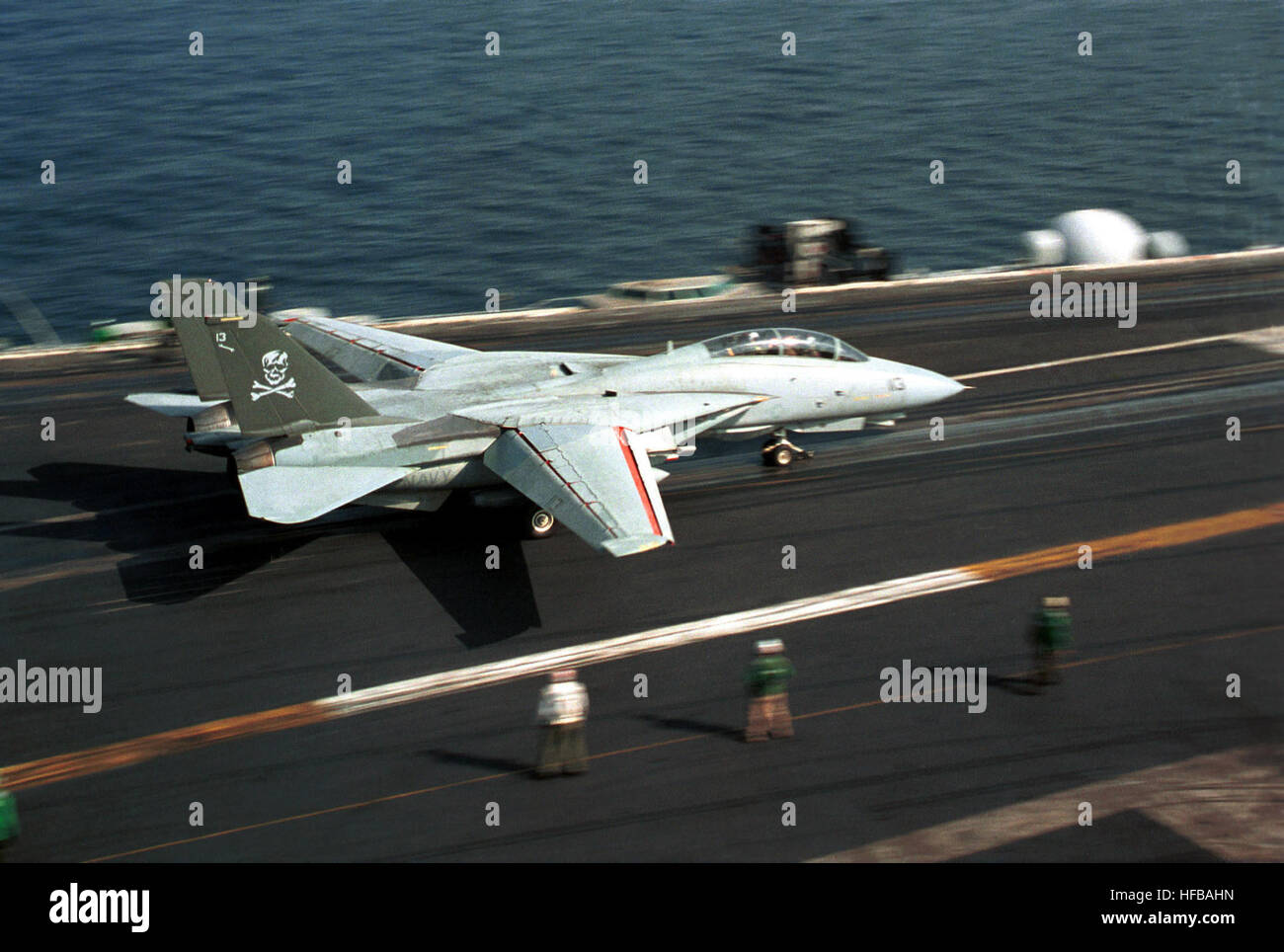 An F-14B "Tomcat" attached to the "Jolly Rogers" of Fighter Squadron One Zero Three (VF-103 ...