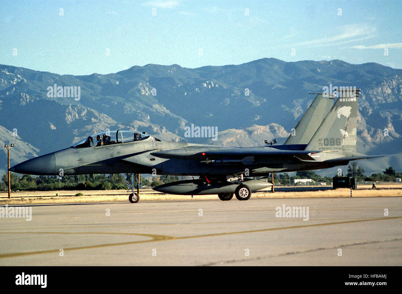 An F-15 Eagle aircraft from the 173rd Fighter Wing, Kingsley Field ...