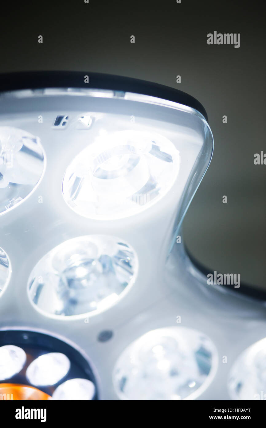 Operating emergency room surgery theater lighting in hospital to enable ...