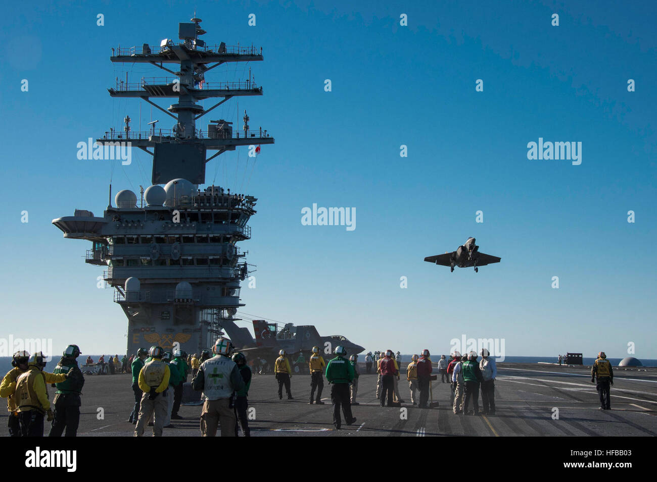 The F-35C Lightning II carrier variant Joint Strike Fighter conducts a ...
