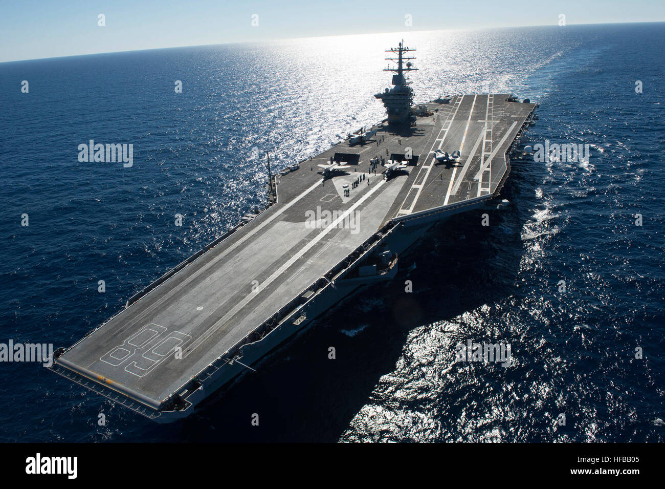 Two F-35C Lightning II carrier variant joint strike fighters conduct ...
