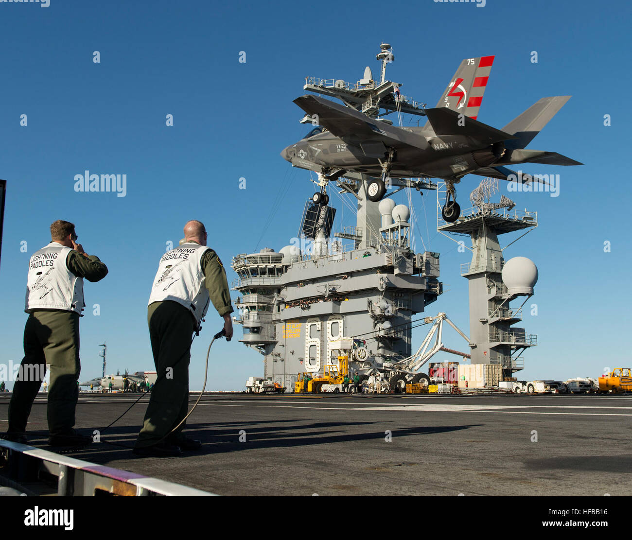 An F-35C Lightning II carrier variant joint strike fighters is tested ...