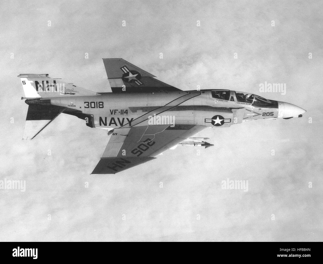 F-4B Phantom II of VF-114 over Vietnam in 1968 Stock Photo - Alamy
