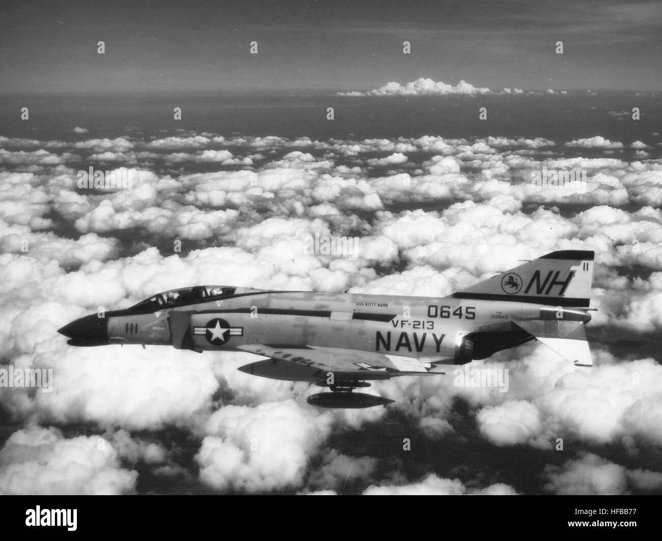 F-4G Phantom of VF-213 in flight in 1965 Stock Photo - Alamy