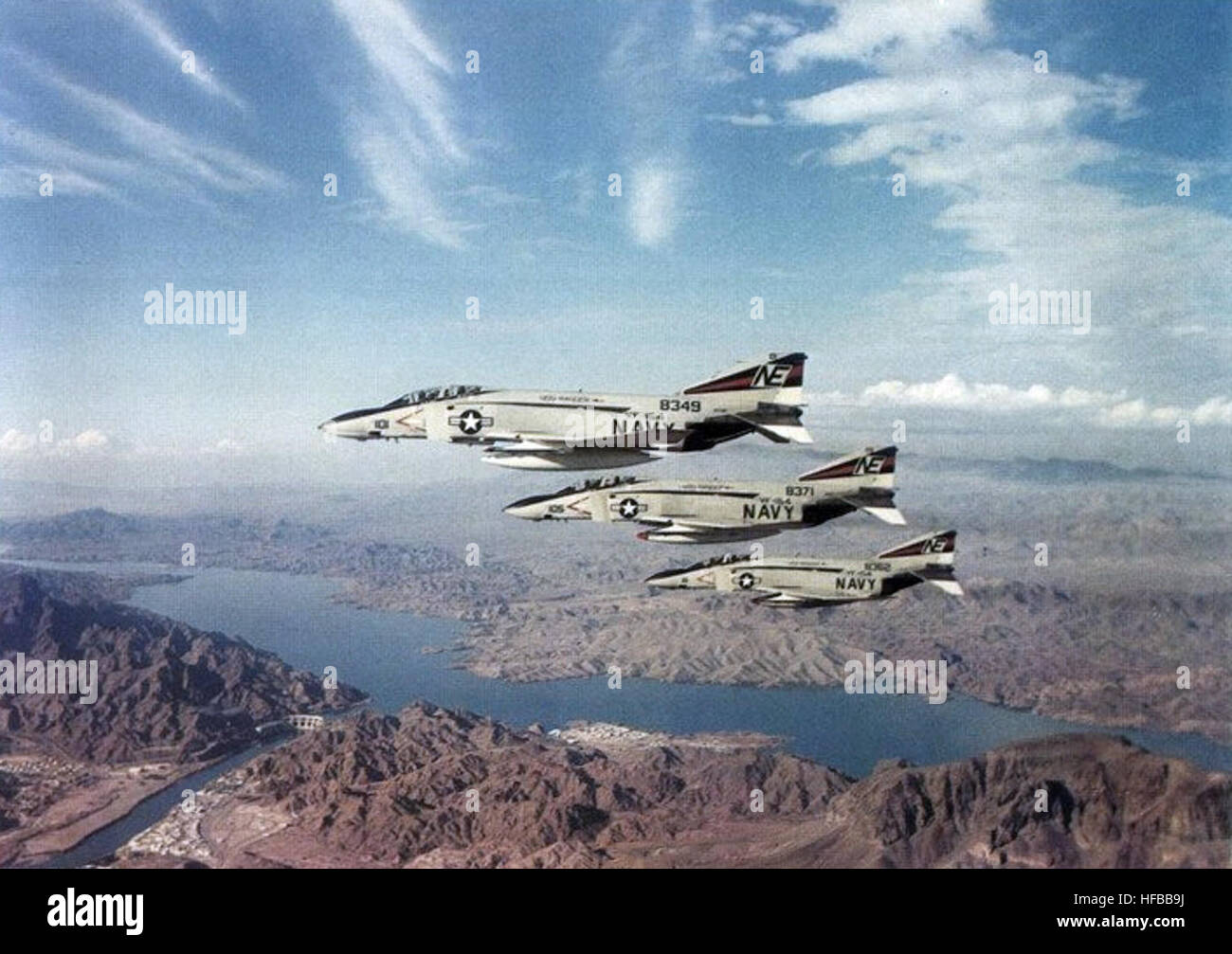F-4J Phantoms VF-154 in flight 1979 Stock Photo - Alamy