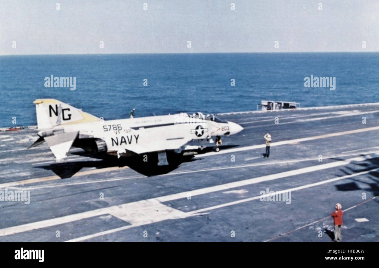 F-4J VF-92 on USS Constellation (CVA-64) c1972 Stock Photo - Alamy