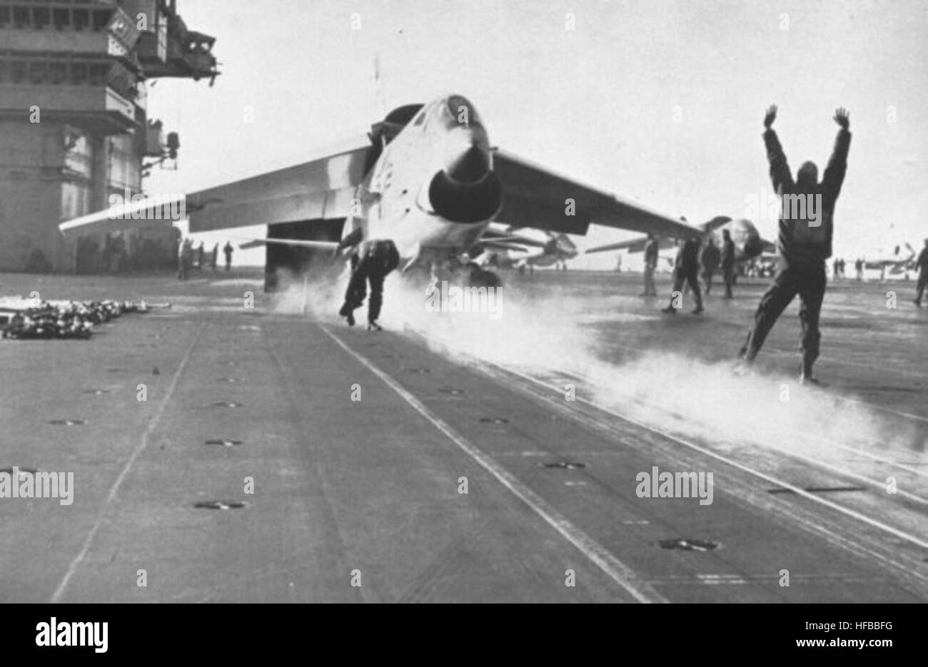 F-8B VF-91 CVA-61 1960 Stock Photo - Alamy