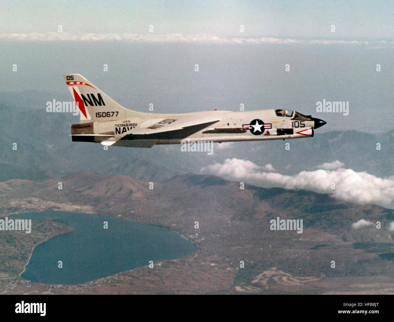 F-8E Crusader of VF-191 in flight 1968 Stock Photo - Alamy
