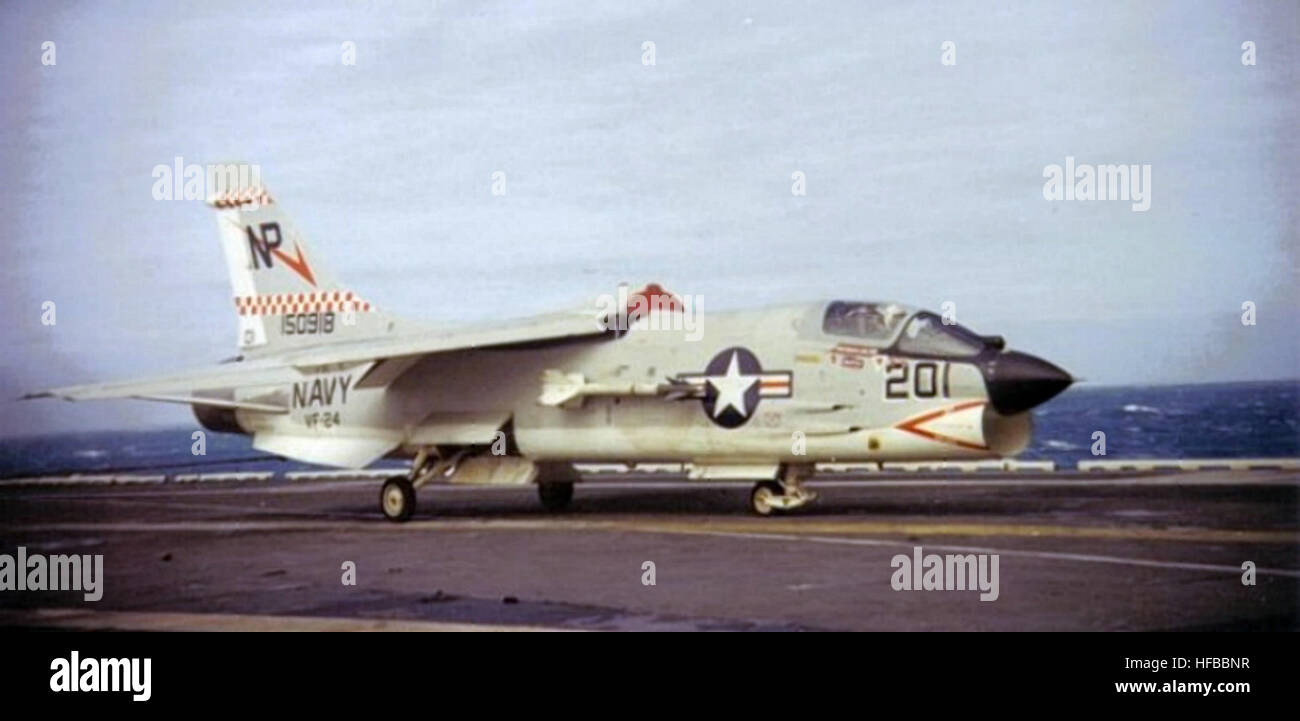 F-8J VF-24 CVA-19 Stock Photo - Alamy
