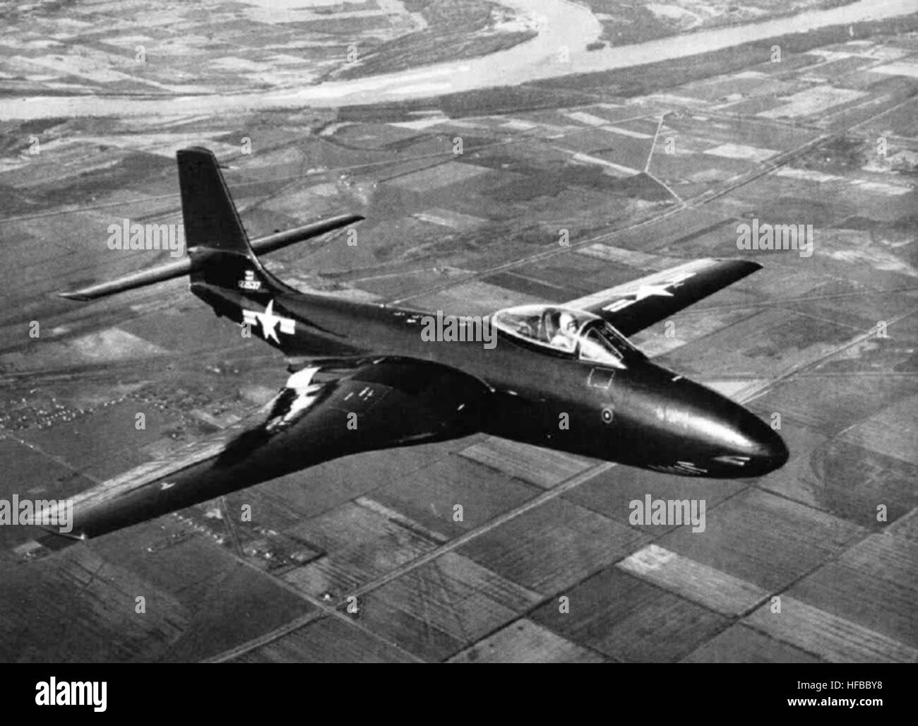 F2H-1 Banshee in flight c1949 Stock Photo - Alamy