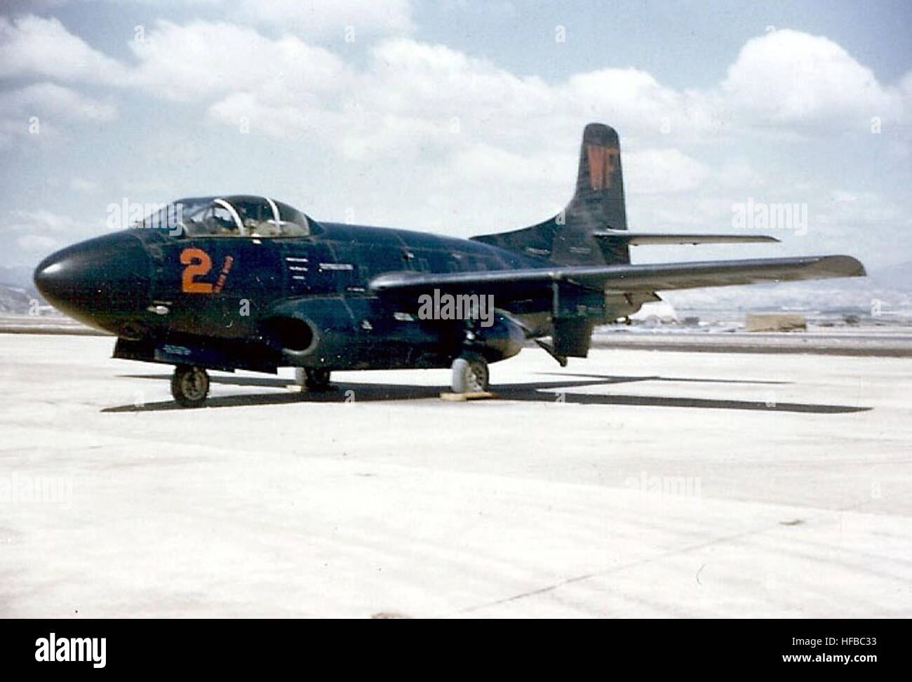 F3D-2 Skyknight of VMF(N)-513 parked c1952 Stock Photo - Alamy