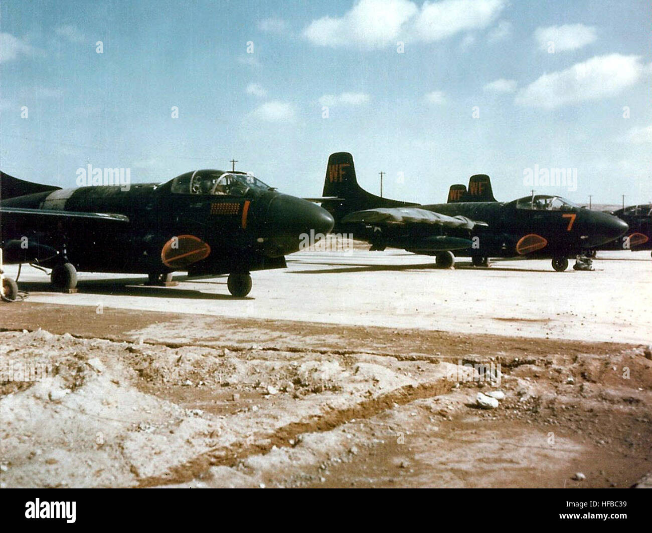 F3D-2 VMFN-513 Kunsan 1953 Stock Photo - Alamy