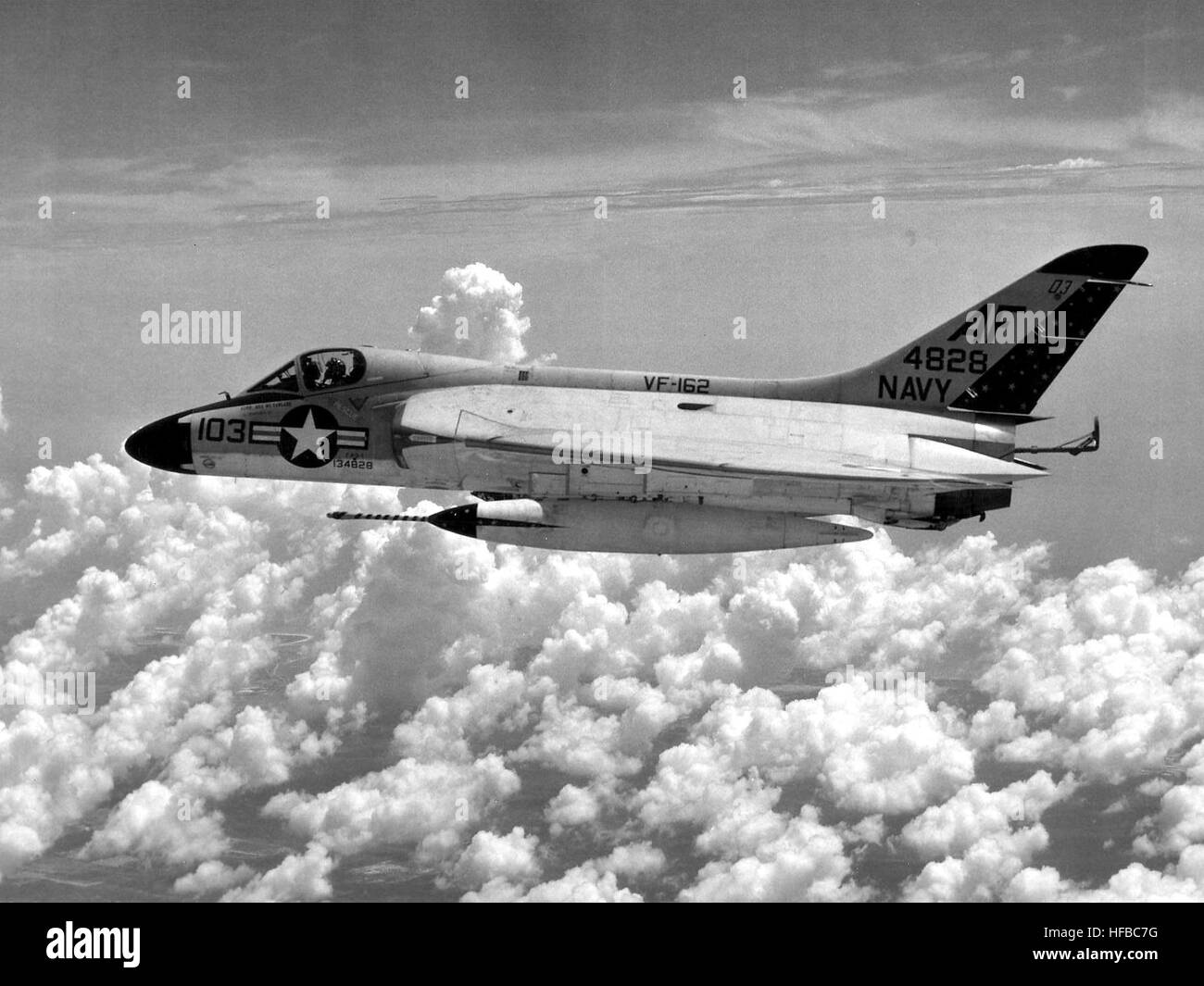 F4D-1 Skyray of VF-162 in flight c1961 Stock Photo - Alamy