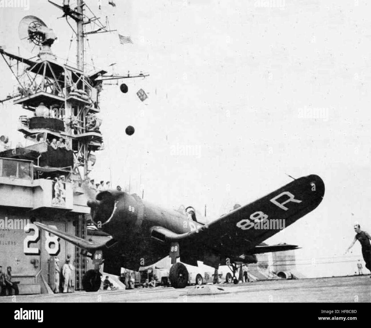 Aircraft carrier air group Black and White Stock Photos & Images - Alamy