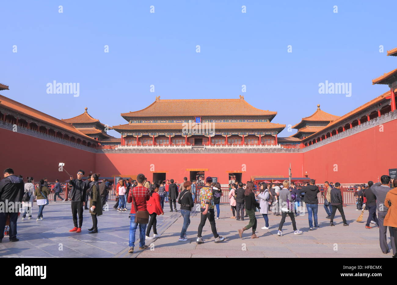 People visit Forbidden City in Beijing China Stock Photo - Alamy