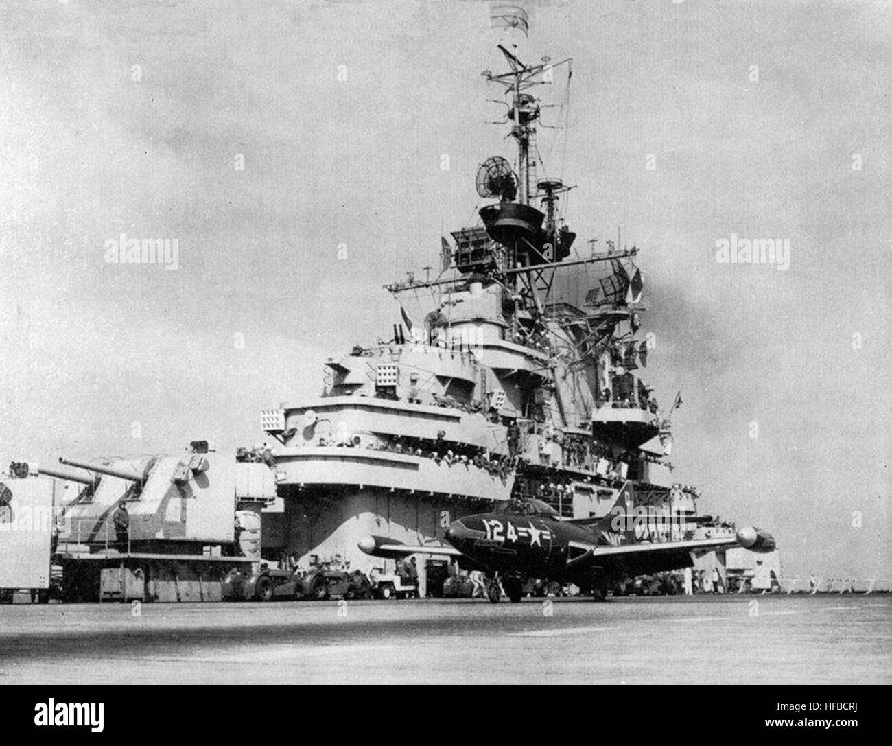 F9F-2B of VF-781 takes off from USS Bon Homme Richard (CV-31) 1951 ...