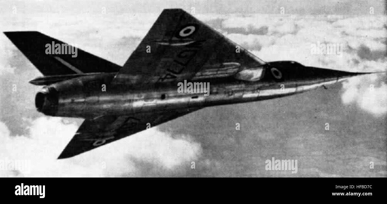 Fairey Delta 2 WG774 in flight c1956 Stock Photo - Alamy