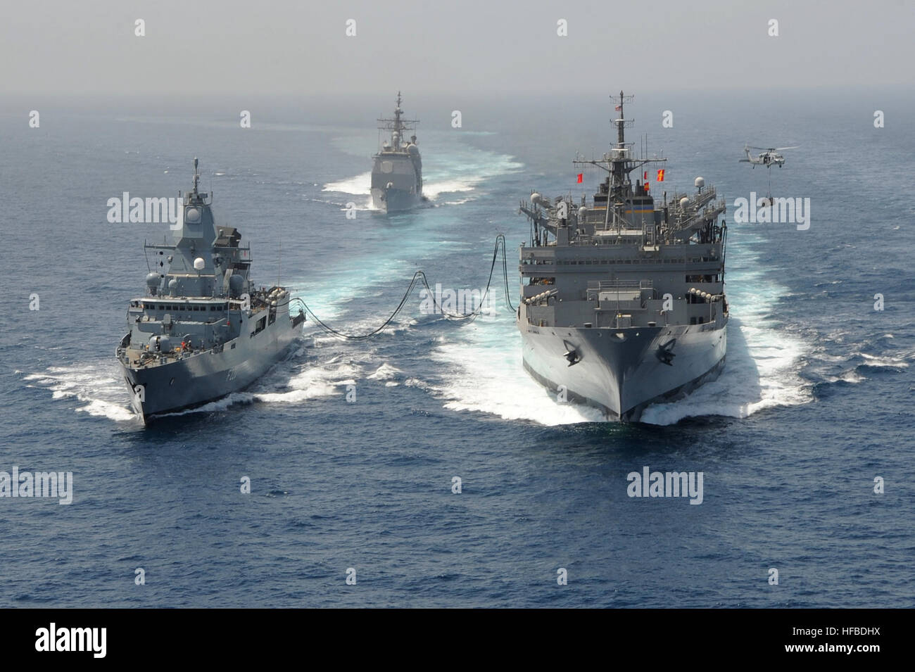 ARABIAN SEA (March 23, 2013) The German navy frigate FGS Hamburg (F220 ...