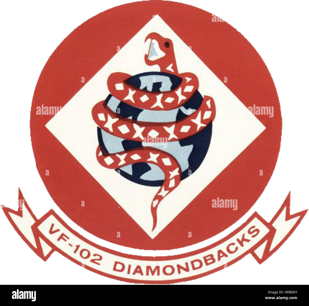 Fighter Squadron 102 (US Navy) insignia c1973 Stock Photo - Alamy
