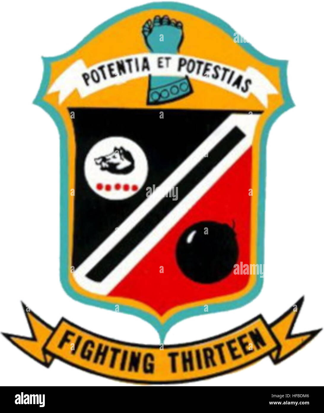 Fighter Squadron 13 (US Navy) insignia Stock Photo - Alamy