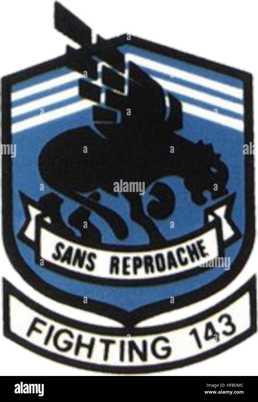 Fighter Squadron 143 (US Navy) insignia c1984 Stock Photo - Alamy