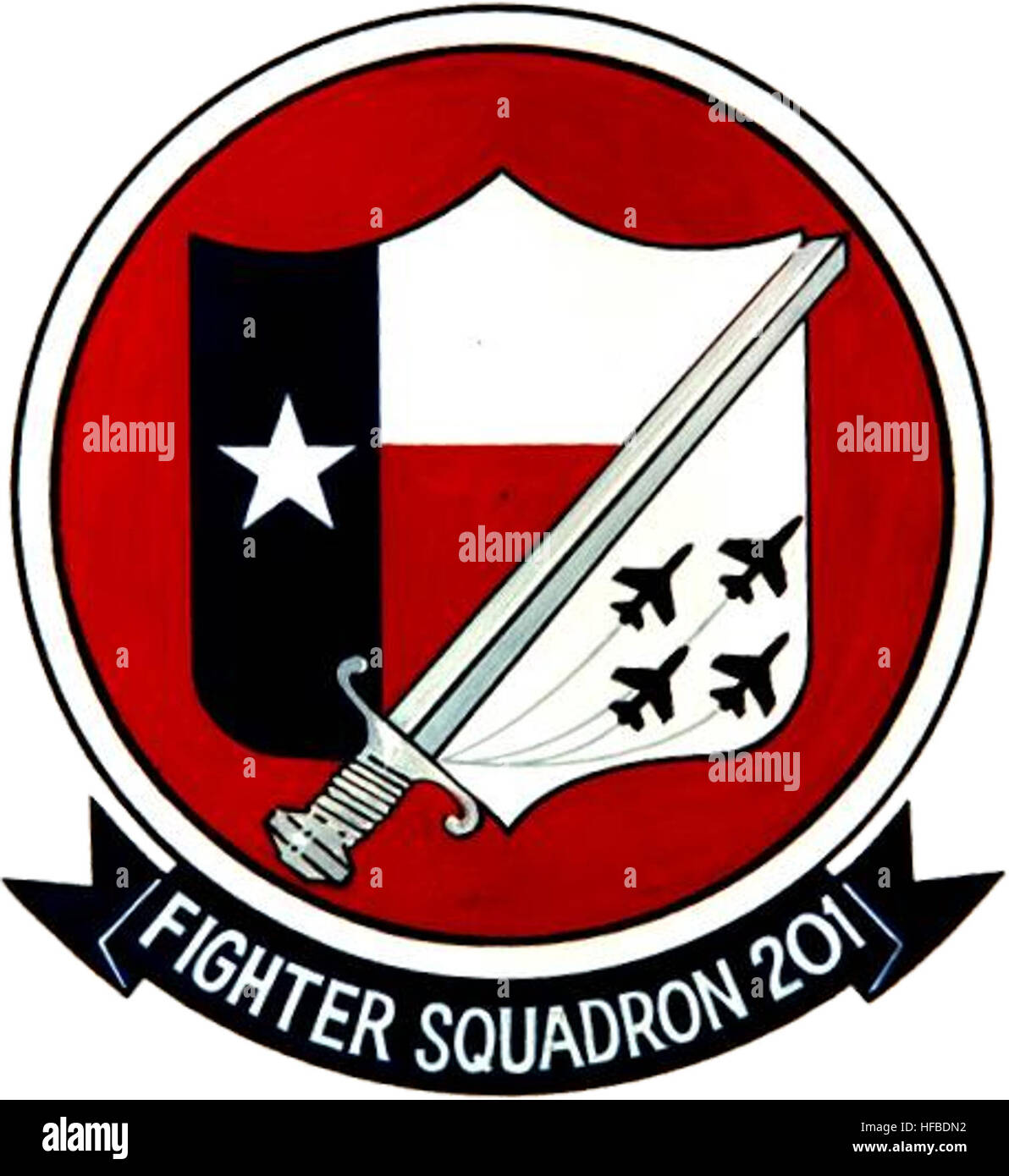Fighter Squadron 201 (US Navy) insignia c1990 Stock Photo - Alamy