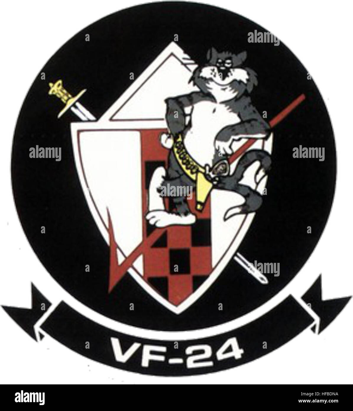 Fighter Squadron 24 (US Navy) insignia c1989 Stock Photo - Alamy
