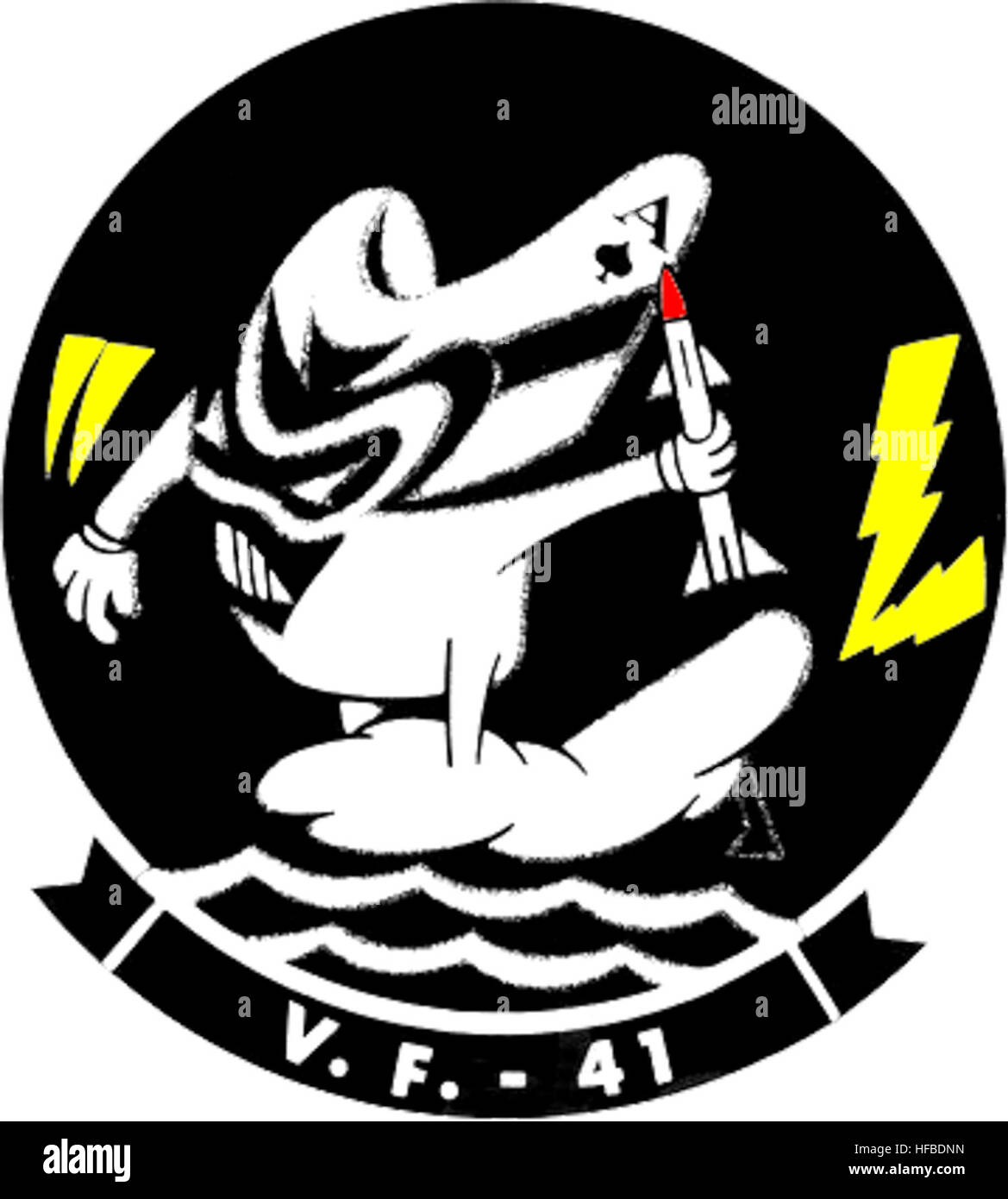 Fighter Squadron 41 (US Navy) insignia c1966 Stock Photo - Alamy