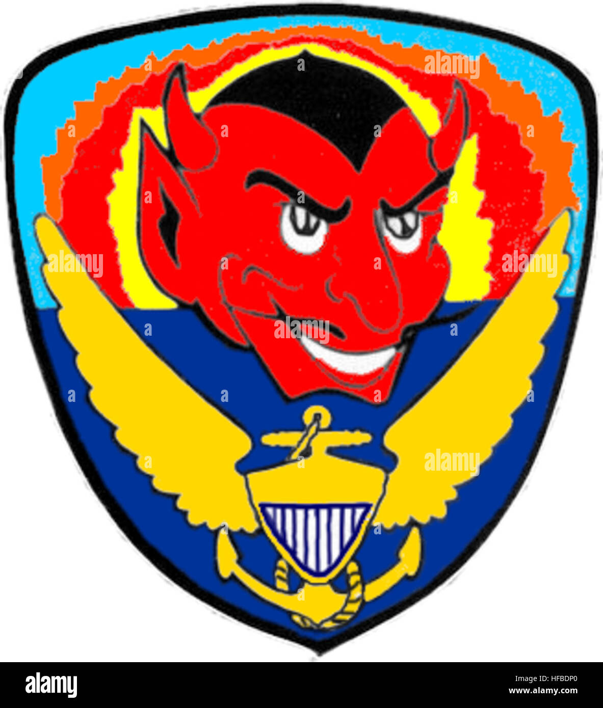 Insignia of Fighter Squadron 54 of the U.S. Navy, representing the ...