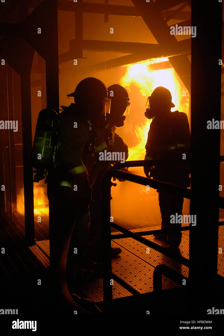 At the firefighting school at fleet activities yokosuka hi-res stock ...