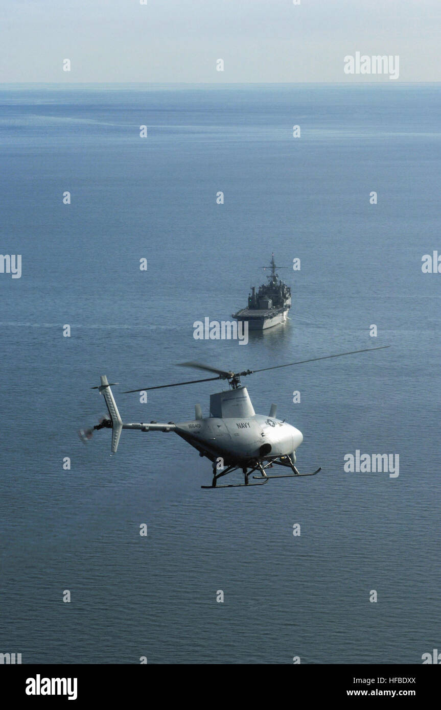 The US Navy (USN) RQ-8A Tactical Unmanned Aerial Vehicle (VTUAV) System ...